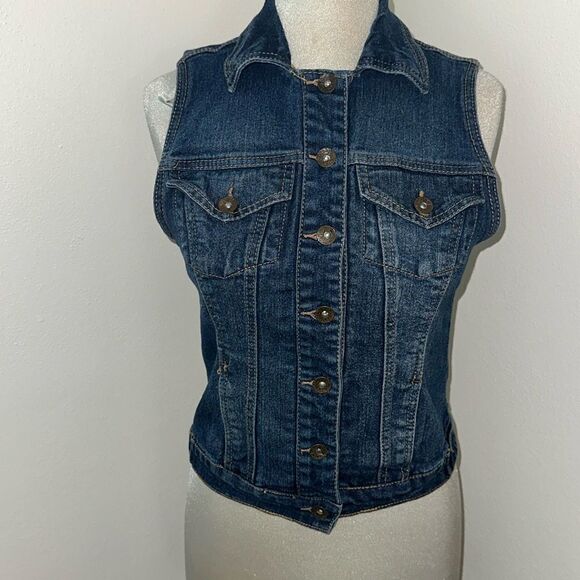 Paris Blues | Jackets & Coats | Y2k 9s Paris Blues Jeans Denimbutton Up Vest Medium M | Poshmark